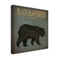Trademark Fine Art 'Black Bear Porter' Canvas Art by Ryan Fowler ...
