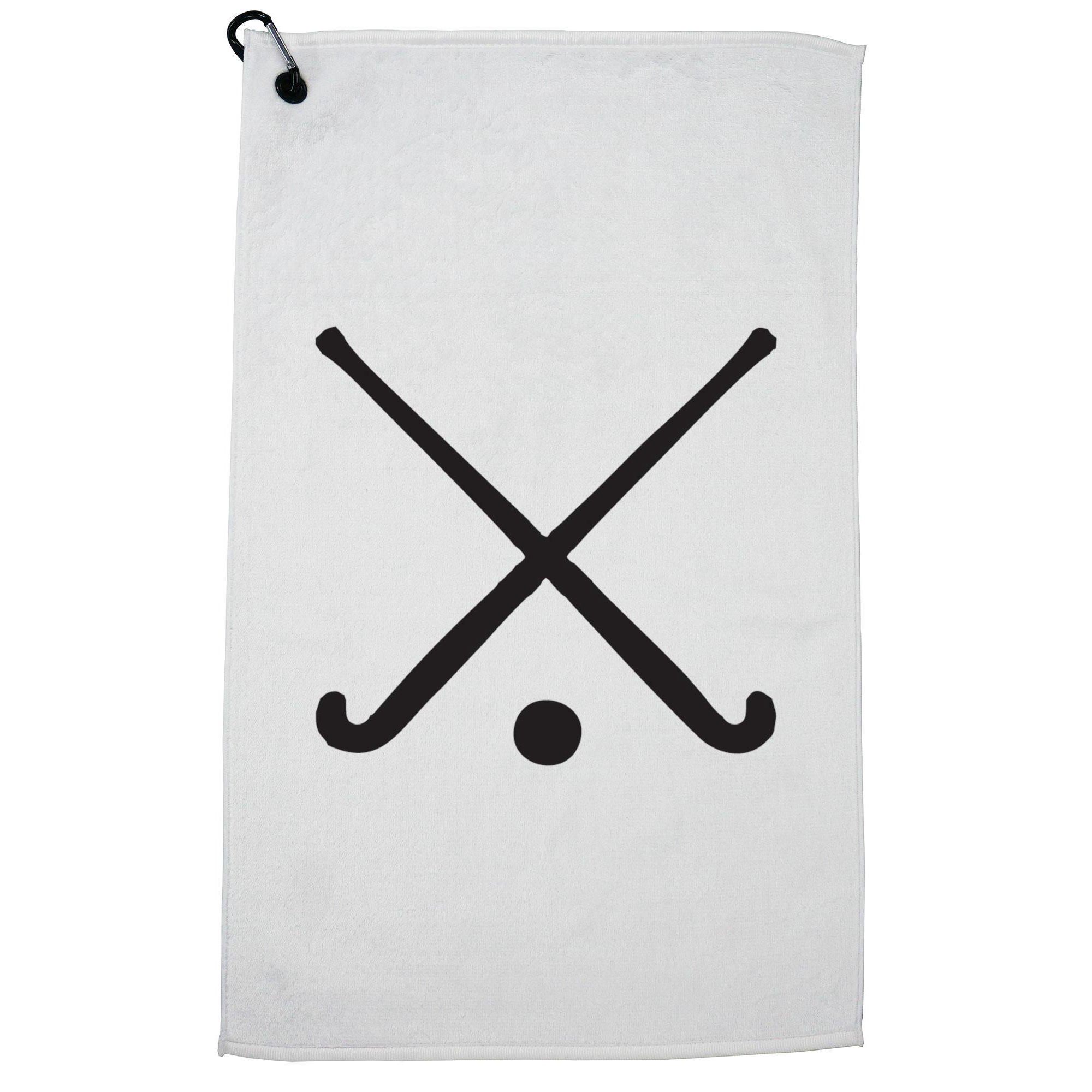 Field Hockey Stick And Ball Black And White