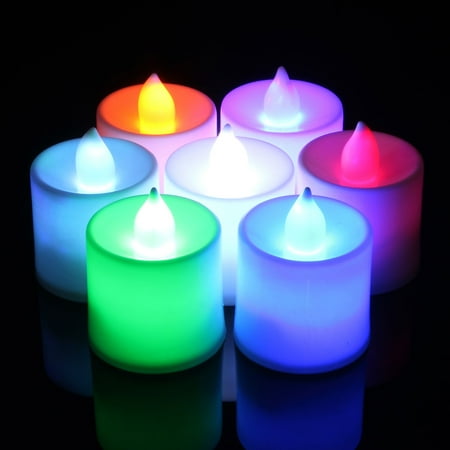 Flash Candle Light Flicker Flameless LED Tealight Tea Candles | Walmart ...