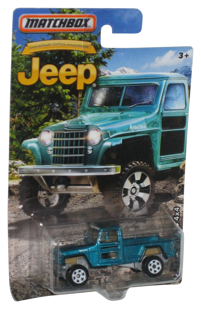 Matchbox Anniversary Jeep Willys 4x4 (2015) Teal Toy Truck - Walmart.com