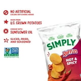 Ruffles Simply Potato Chips Hot & Spicy Flavored, 7.5 oz Bag - Walmart.com