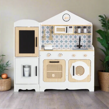 Step2 Grand Walk-in Gray Classic Kitchen & Grill Plastic Kids Kitchen ...