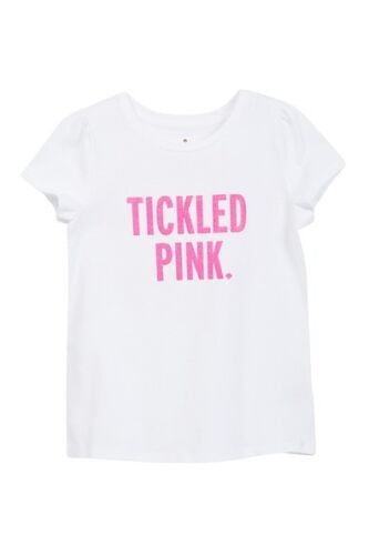kate spade new york Girls' Tickled Pink Glitter Tee - Size 5 - Walmart.com