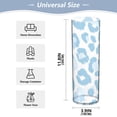 Blue Leopard Print Pattern Vase Flower Vase Clear Unbreakable Plastic ...