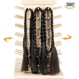 New brothread Rotating Wooden Thread Rack, 84 Spools Storage Stand for ...