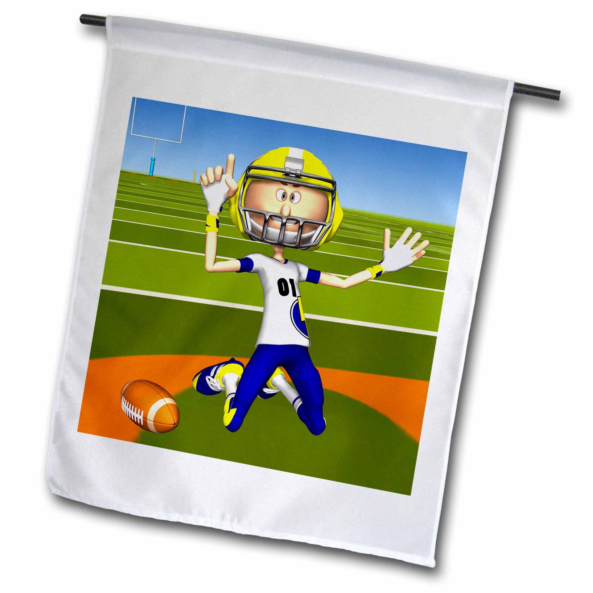 3dRose Football Number 5 - Garden Flag, 12 by 18-inch - Walmart.com