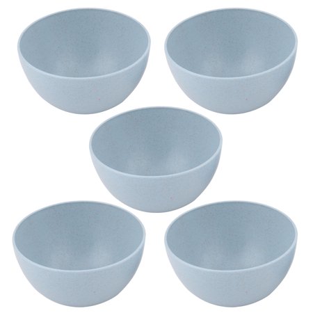 Restaurant Kitchen Utensil Round Shaped Oil Sauce Rice Soup Bowl Blue ...