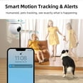 AOSU 2K Indoor Security Camera, WiFi Baby Monitor, 360° View, Night ...