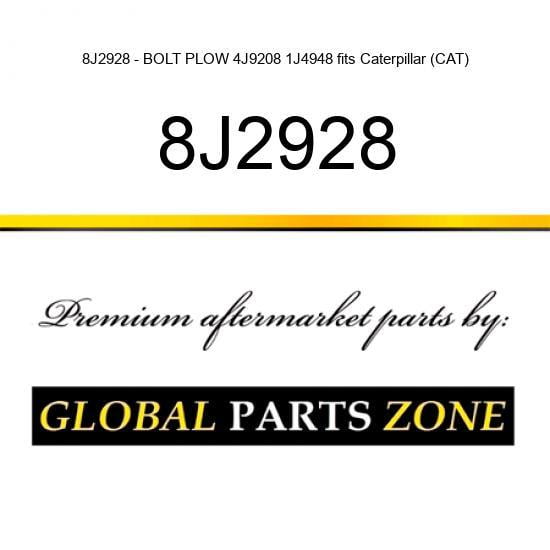 8J2928 - BOLT, PLOW 4J9208 1J4948 fits Caterpillar (CAT) - Walmart.com