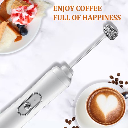 Lutabuo Coffee Milk Drink Egg Mixer Portable Coffee Whisk Mixer 3 ...