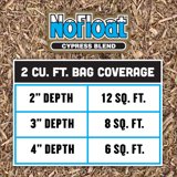NoFloat Cypress Blend Mulch, Brown Mulch, 2 Cubic Foot - Walmart.com