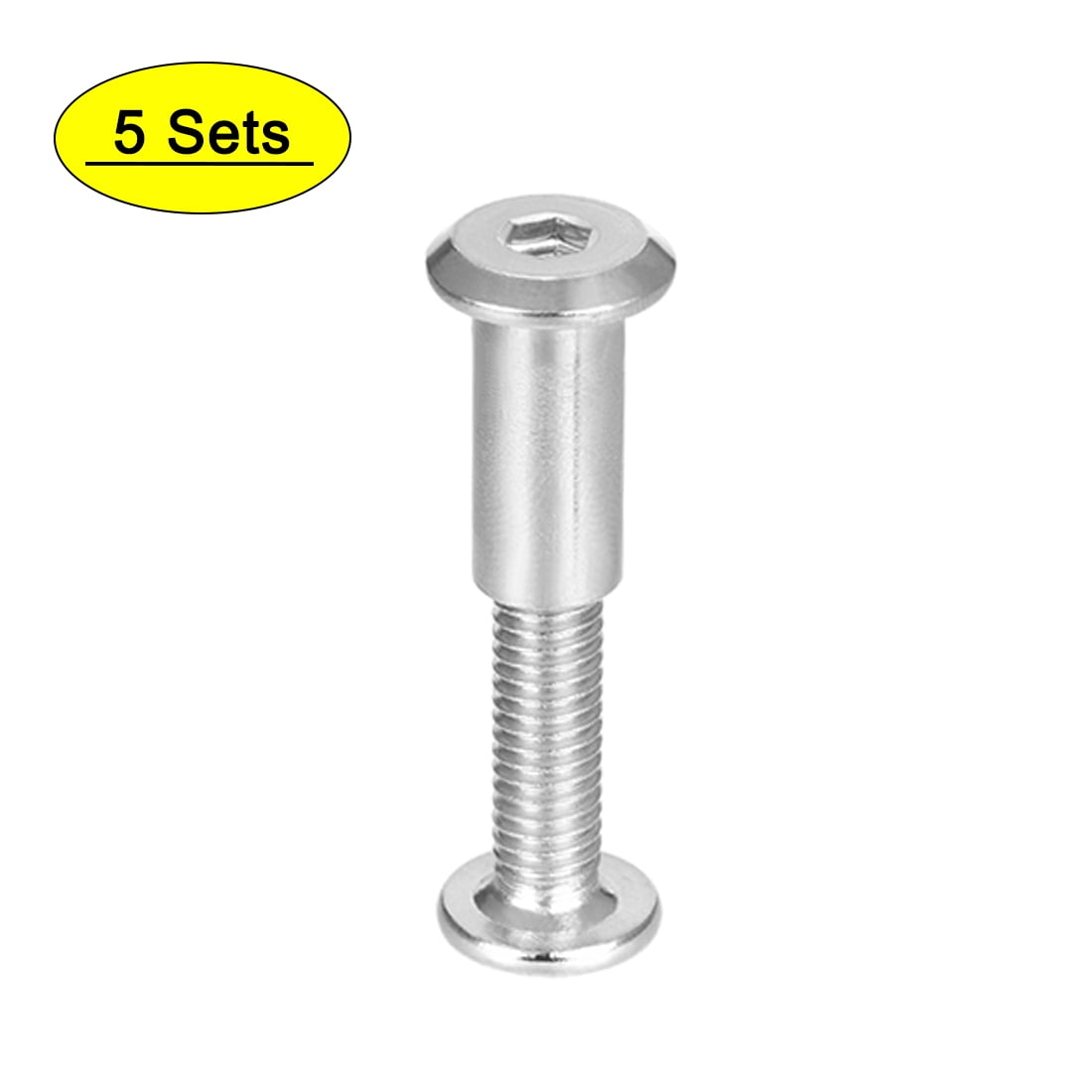 Uxcell Male M6x20mm Hex Socket Screw Post Stainless Steel 5 Sets ...