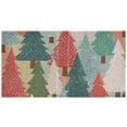 Christmas Trees Whimsical Multicolor Round Ring Binder 3 Rings 1.5 ...