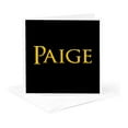 3drose, Paige Popular, Trendy Lady Name in the Usa. Yellow on Black ...