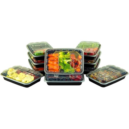 ISO Meal Prep Containers (12/28/38, 15 Count Black) | Walmart Canada