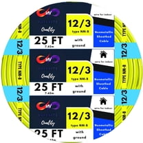 Southwire Romex 25' 12/3 with Ground Residential Indoor Electrical Wire ...