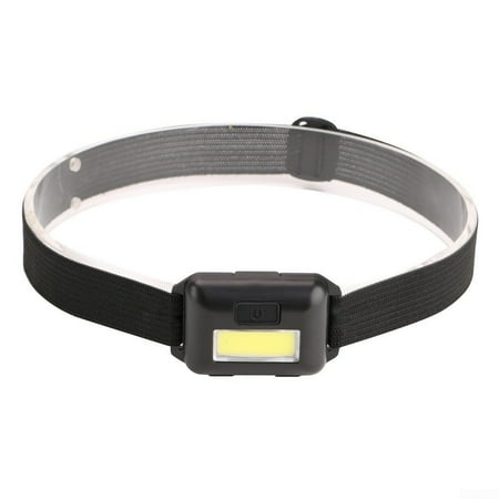 Super light LED COB headlamp Mini torch bike running sports forehead ...