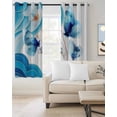 Blue Butterfly Blackout Curtains for Bedroom Living Room, Watercolor ...