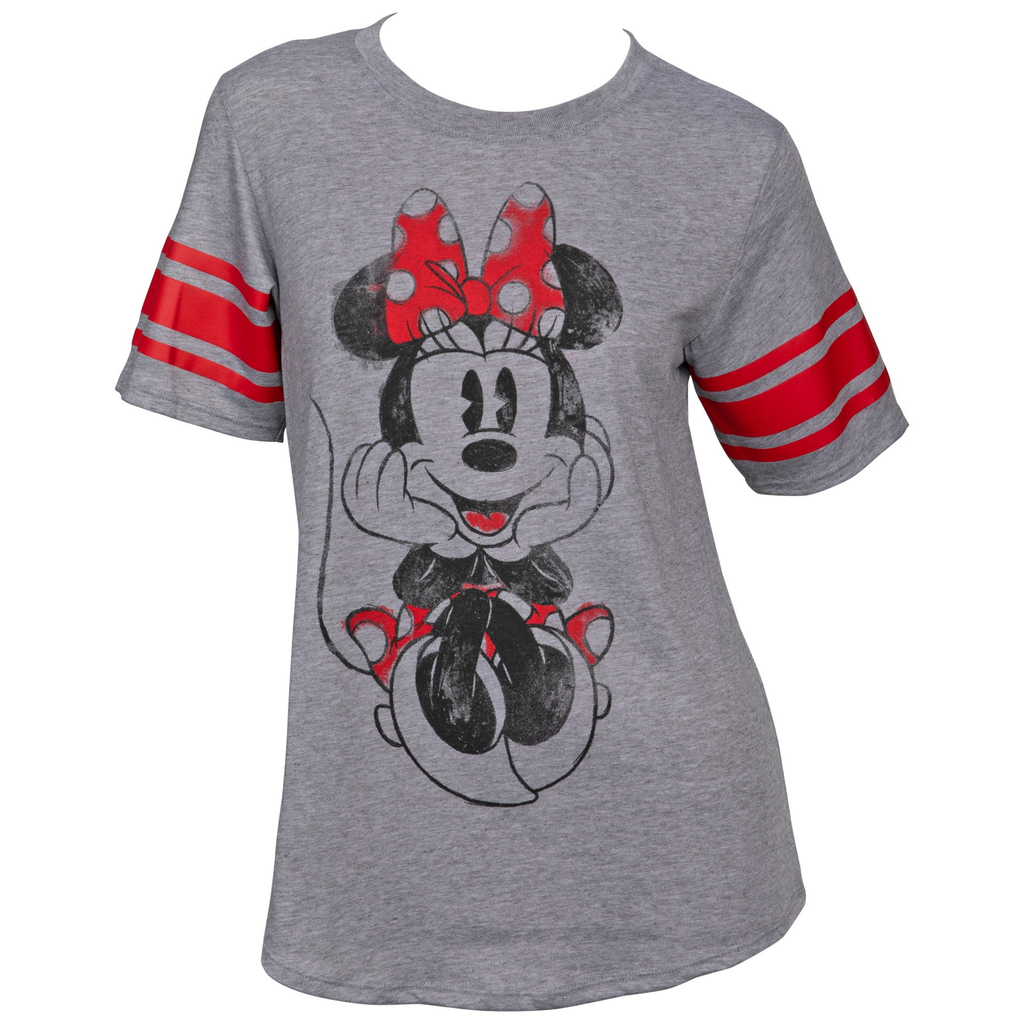 Disney Minnie Mouse Women's Striped Football T-Shirt-Small | Walmart Canada
