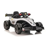 Blazin' Wheels 12V Battery Operated White F1 Ride-On Car with Remote Control, 88 lbs Capacity ...