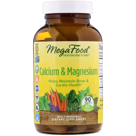 MegaFood, Calcium & Magnesium, 90 Tablets | Walmart Canada