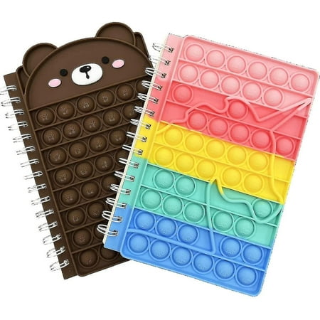 Pop Bubble It Notebook Popping Game Fidget Toy Push Bubble School ...