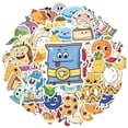 35pcs Cuddly Stickers Food Character Animal Stickers Funny Stickers for ...
