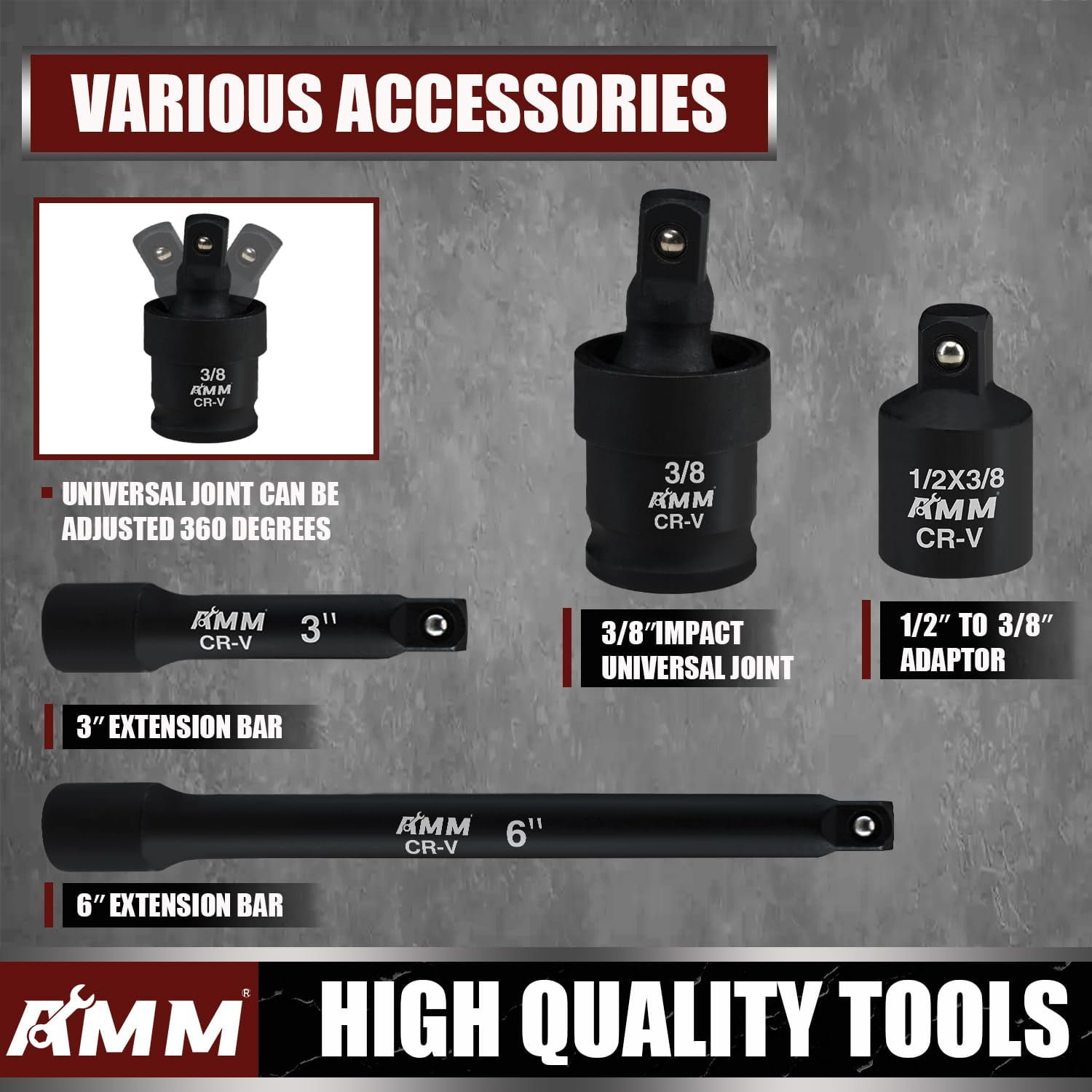 Impact Extension Set AMM Impact Set Tools, 1/4, 3/8, Bahrain Socket ...