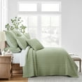 Levtex Home - Mills Waffle - Queen Bedspread Set - Desert Sage Cotton ...
