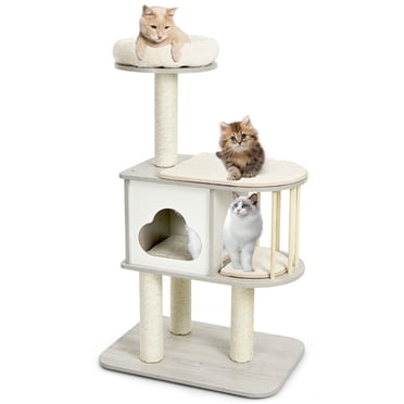 "Pefilos 51"" Multi-Level Cat Tower for Big, Small, Kitty, Modern ...
