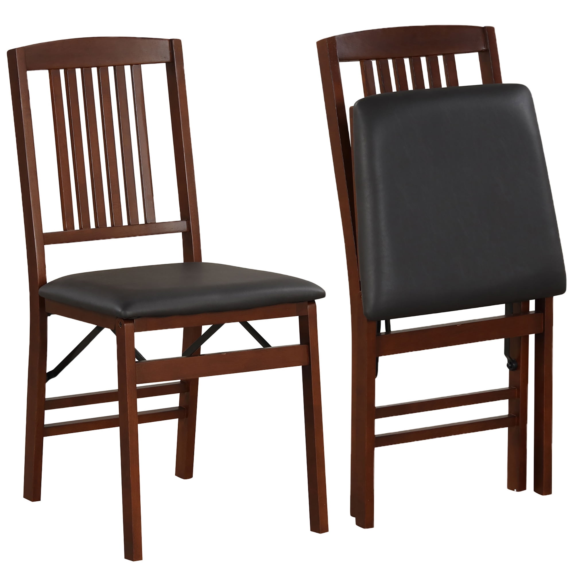 Click here for Gymax Folding Dining Chairs Set Of 2 W/Padded Seat... prices