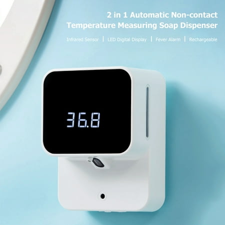 2 In 1 Wall Mounted Automatic Non- Temperature Measuring Soap Dispenser ...