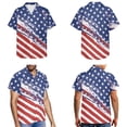 Jiueut American Flag Pattern Matching Hawaiian Couple Outfits 4th of ...