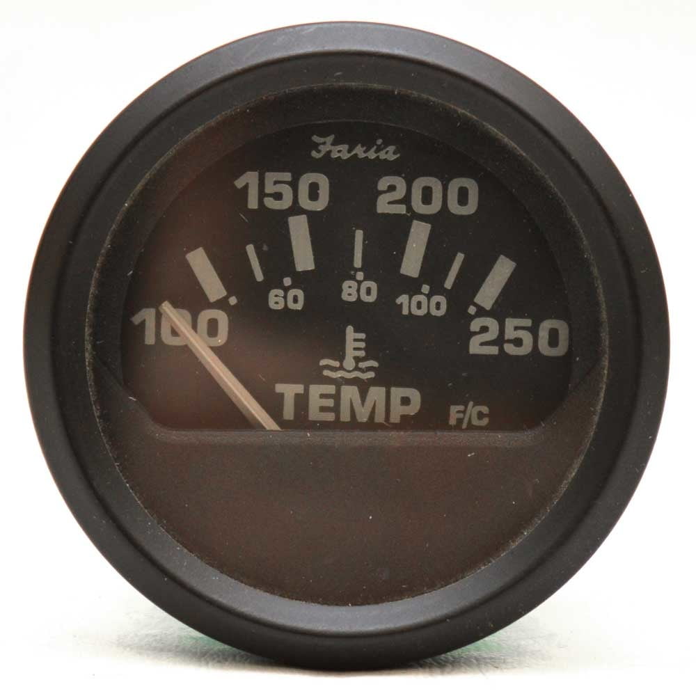 Faria Boat Temperature Gauge GP9867A | 2 Inch Marine - Walmart.com
