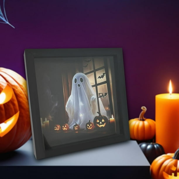 Álbum de fotos de muñeco fantasma, letrero de Halloween, decoración ...