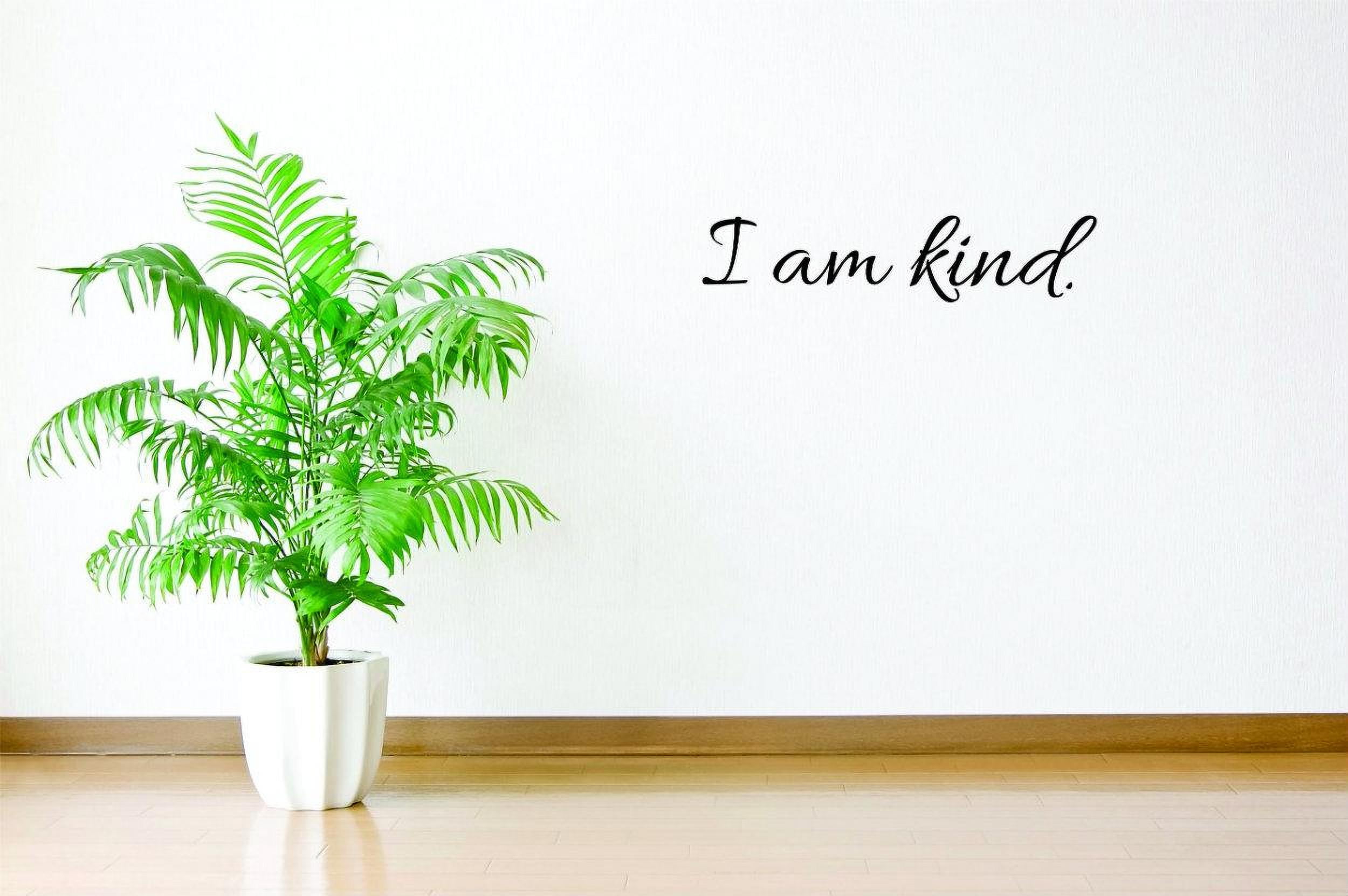 Decal Wall Sticker - I Am Kind Inspirational Life Quote - Self Esteem ...