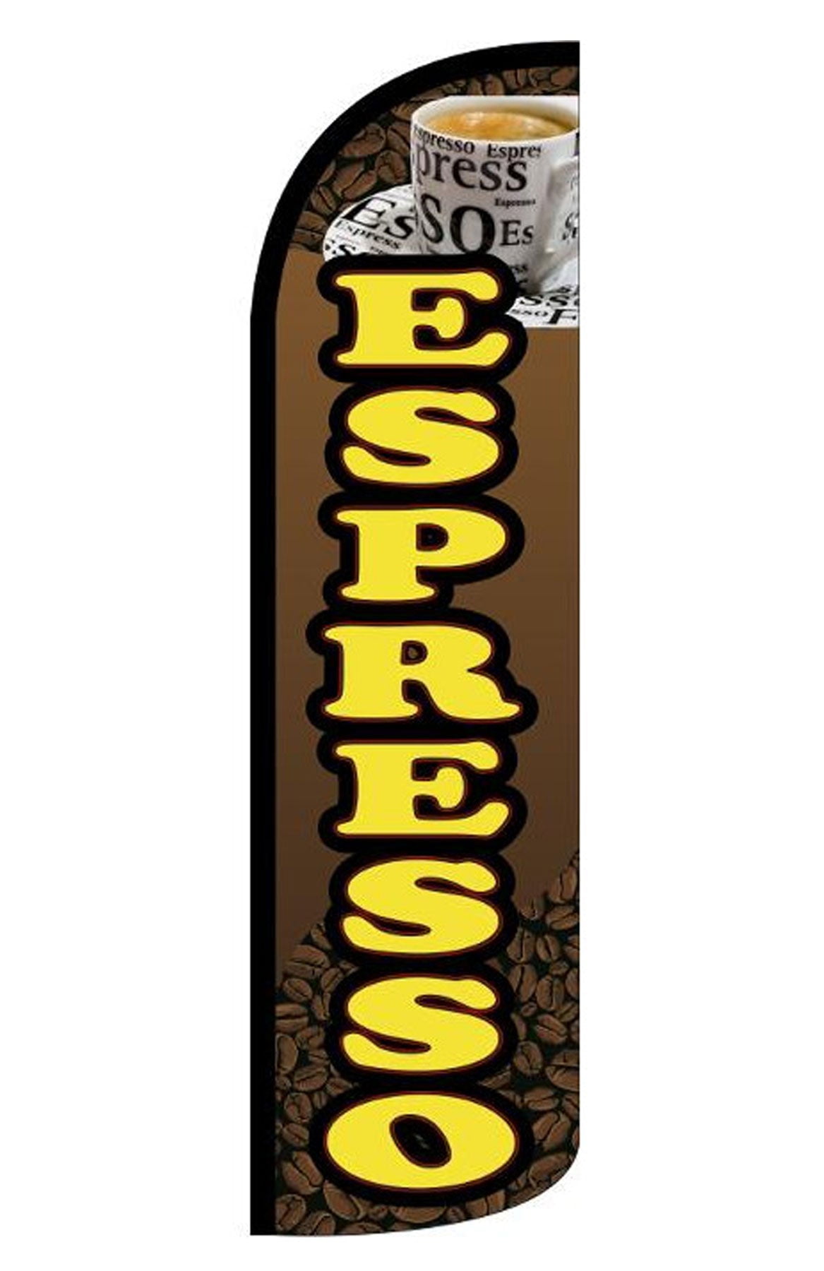 ESPRESSO Windless Flag (Hardware Not Included) |Advertisement /Business ...