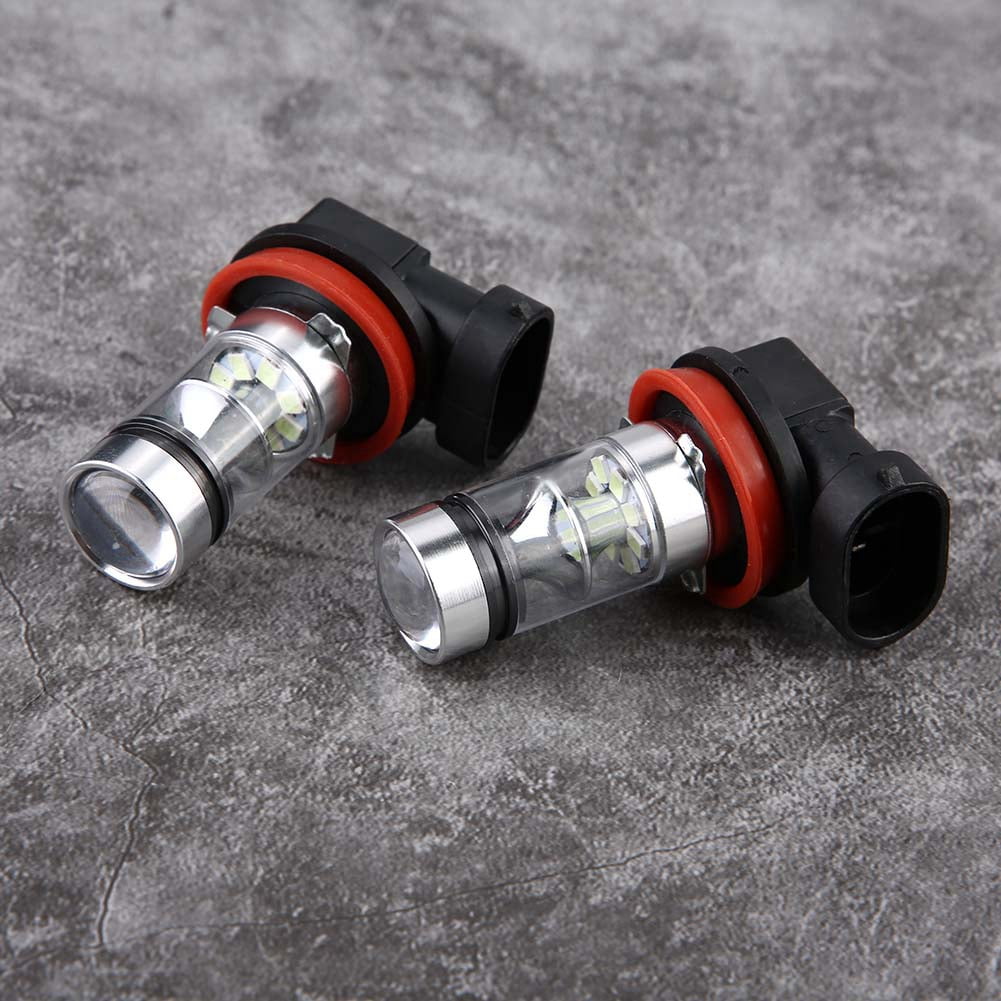 Domqga 2x H8 H11 8000K Ice Blue 100W LED Headlight Bulbs Kit Fog Car ...