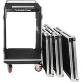 Sound Town 16U PA DJ Rack/Road ATA Case with 11U Slant Mixer Top, 20 ...
