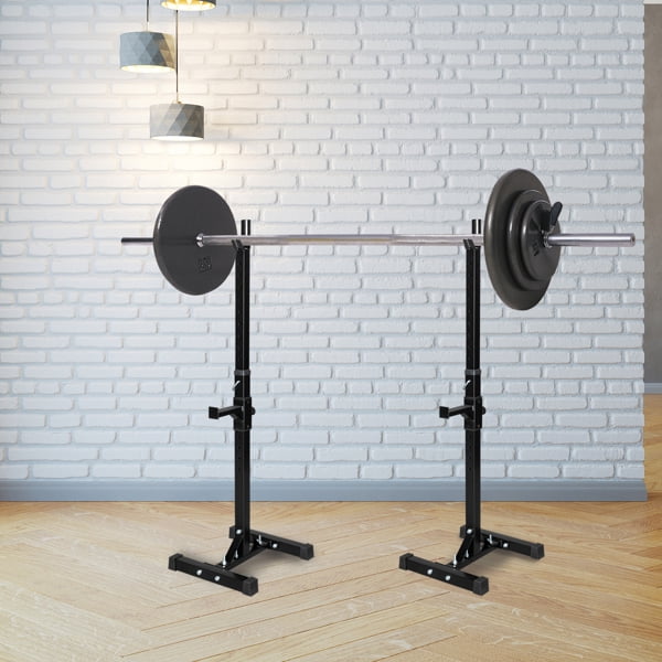Squat Rack Stand, Adjustable Barbell Rack, Dip Bar Station Adjustable ...