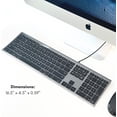 Macally USB C Keyboard (Upgraded) - Dual USB A + C Plug - Wired ...