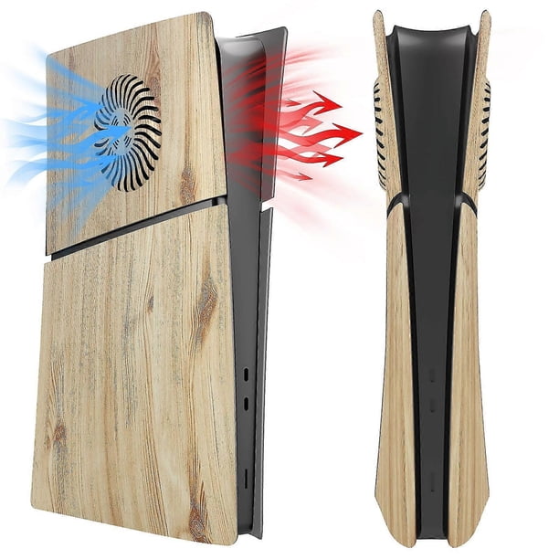 Ps5 Slim Cover Plates With Cooling Vent, Wood Pattern Ps5 Slim ...