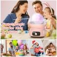 Omewoold Cotton Candy Machine, 500W Pink Candy Floss Sugar Maker ...