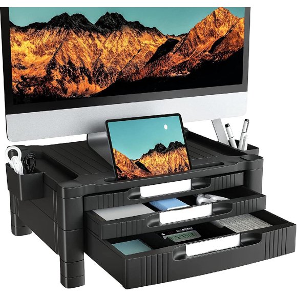 Desk Laptop And Printer