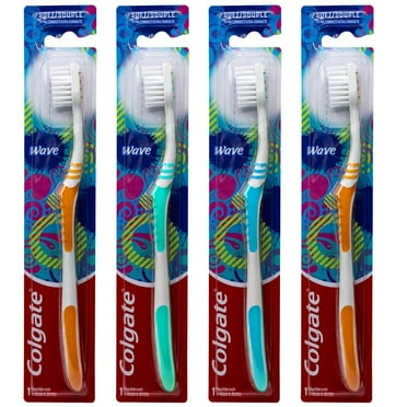 Colgate Wave Toothbrush Multipack - Ultra Compact, Soft Bristles ...