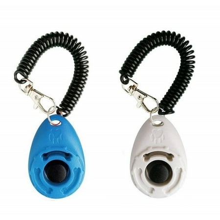 JOYWEI Dog Clickers, Dog Clickers with Elastic Strap & Large Button ...