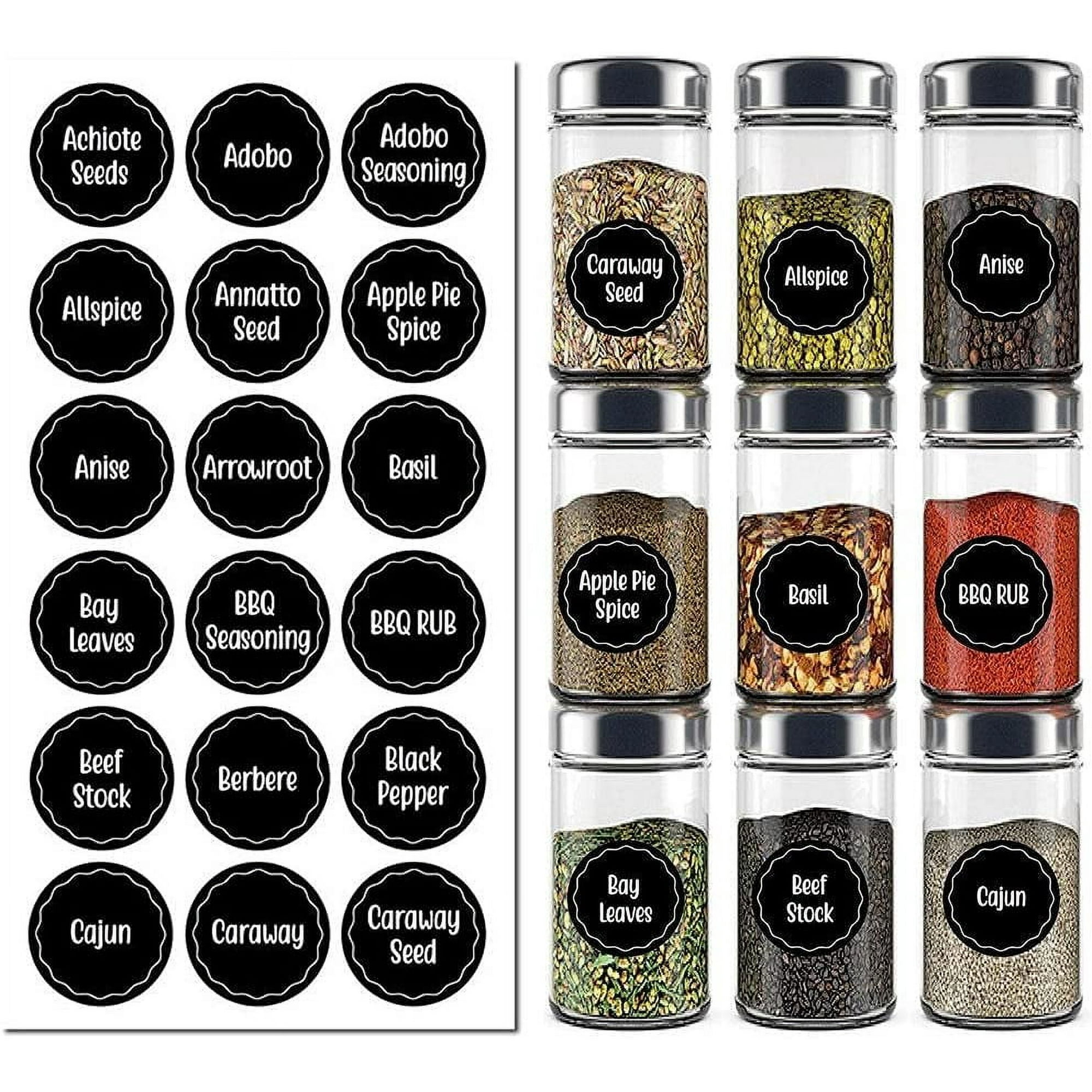 Chalkboard Spice Labels