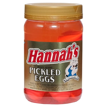 Free Shipping! Hannah's Red Hot Pickled Sausage 39 ct Gallon Jar ...