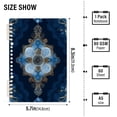 Blue Lace Symmetrical Pattern Notebook Detachable Coil Notebook Diary ...