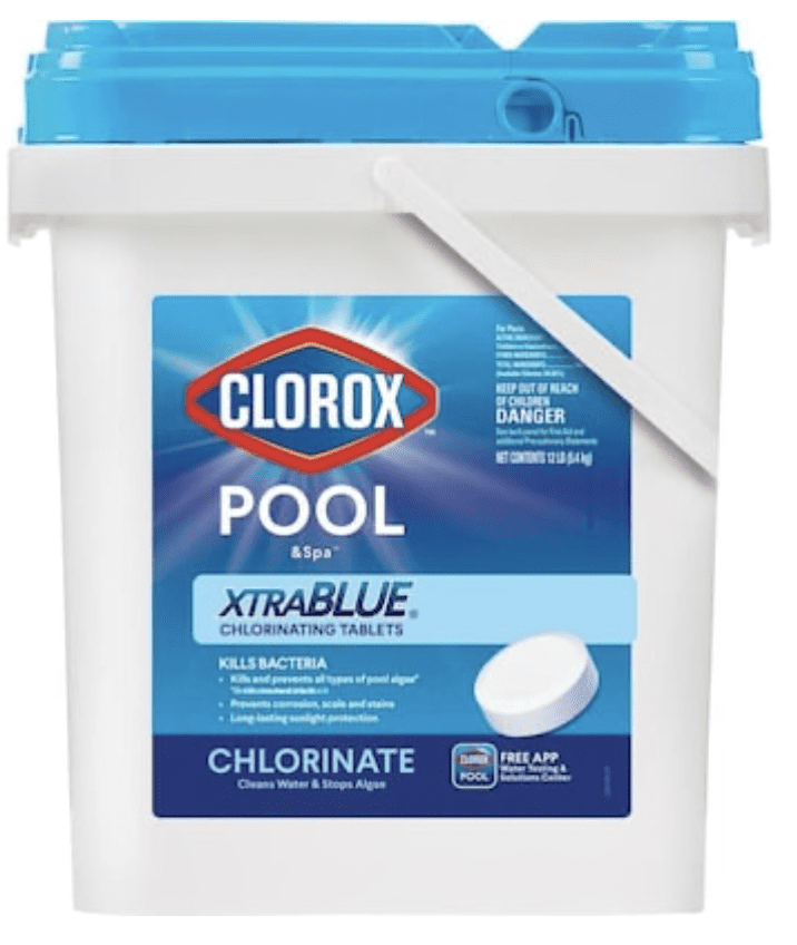 Clorox Pool&Spa XtraBlue Chlorinating Tablets- 12 lb 12-lb Bucket 3-in ...
